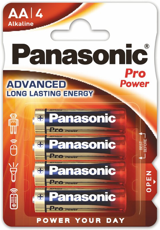 4 x Panasonic Alkaline PRO Power LR6/AA | SW10693