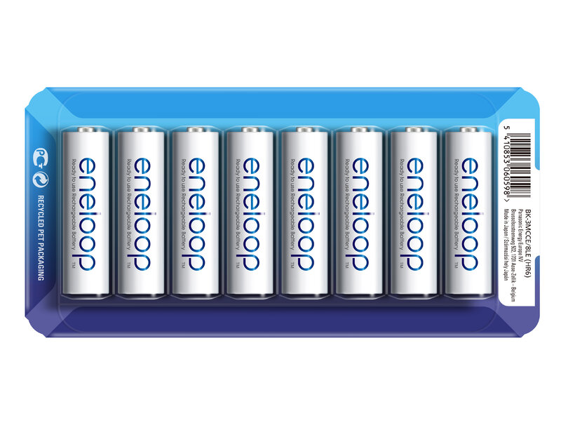 8 x Panasonic Eneloop R6 AA 2000mAh wiederaufladbare Batterie | SW10630
